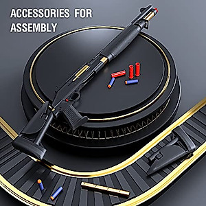 Toy Gun, Airsoft Shotguns for Family,Pumping Actions Toy Shotguns ，Expression for Love Boy Shooting Soft Bullet Gun, Shooting Game, Parent-Child Game,L'38 Inch Throwing Shell Firing Soft Bullet,