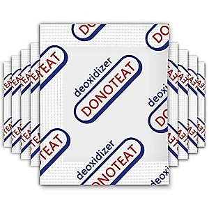 KAGM 200 Packs 200CC Oxygen Absorbers for Food Storage - Food Grade Oxygen Absorbers, O2 Absorbers Food Grade, Works in Mylar Bags, Mason Jars, and Vacuum Bags (10 Pack in Individual Vacuum Bag x 20)