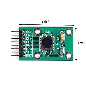 DAOKI 5Pcs Button Module Rocker Five Direction Button Module Navigation for MCU AVR Game 5D Rocker Joystick Independent Keyboard for Arduino Joystick Module 5-Channel with Dupont Wire