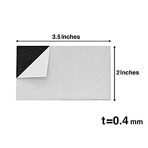 MagX Magnetic Business Card with Adhesive 2x3.5 inch(100-pack), Magnets with Self Adhesive, Peel and Stick, Stationery, Office Supply