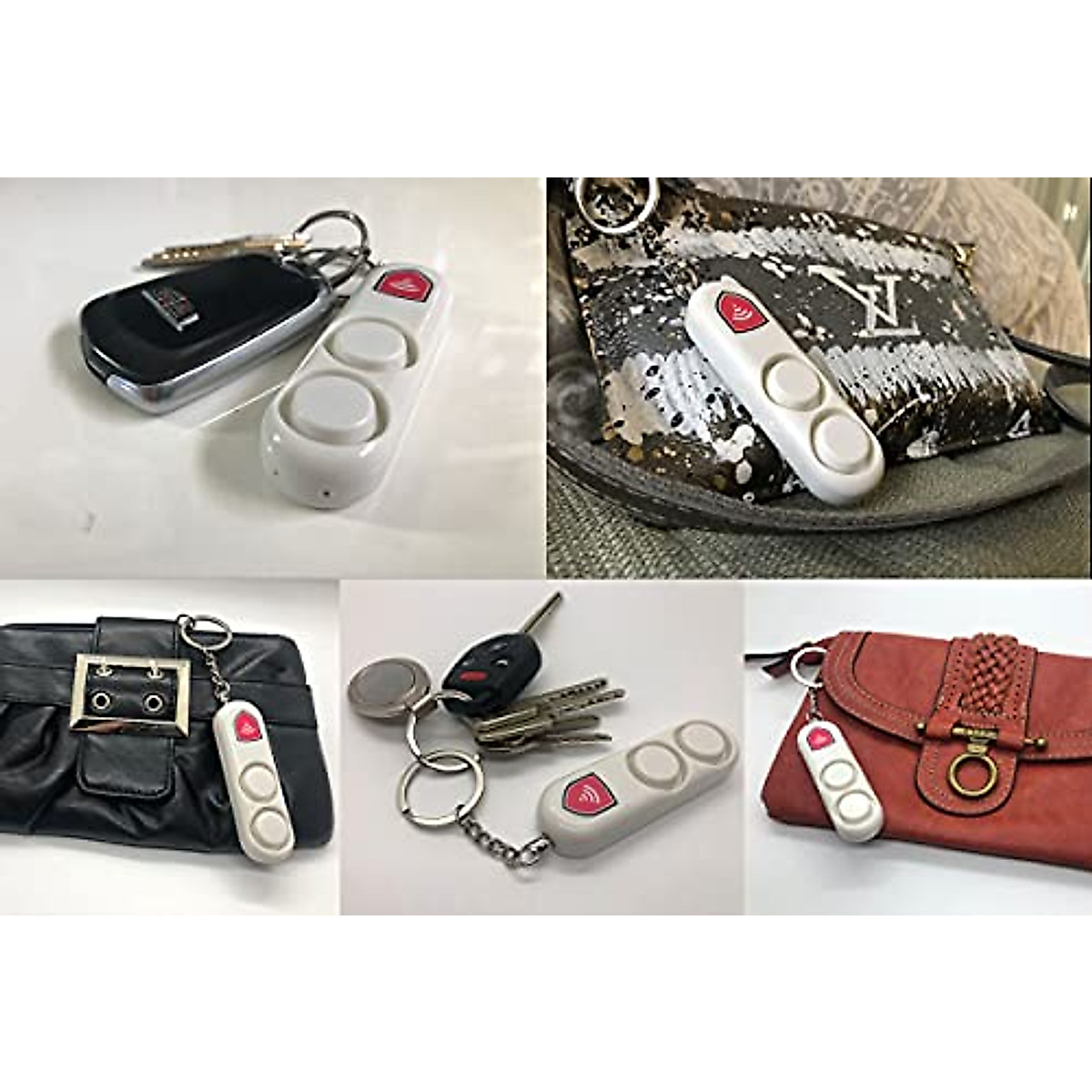 (3-Pack) The SafeAlarm Personal Self-Defense Safety Alarm Keychain |Loud 120DB Dual Alarm Siren Heard up to 600 ft/185 Meters Away | Emergency Safety Alarm for Women, Men, Children, Elderly