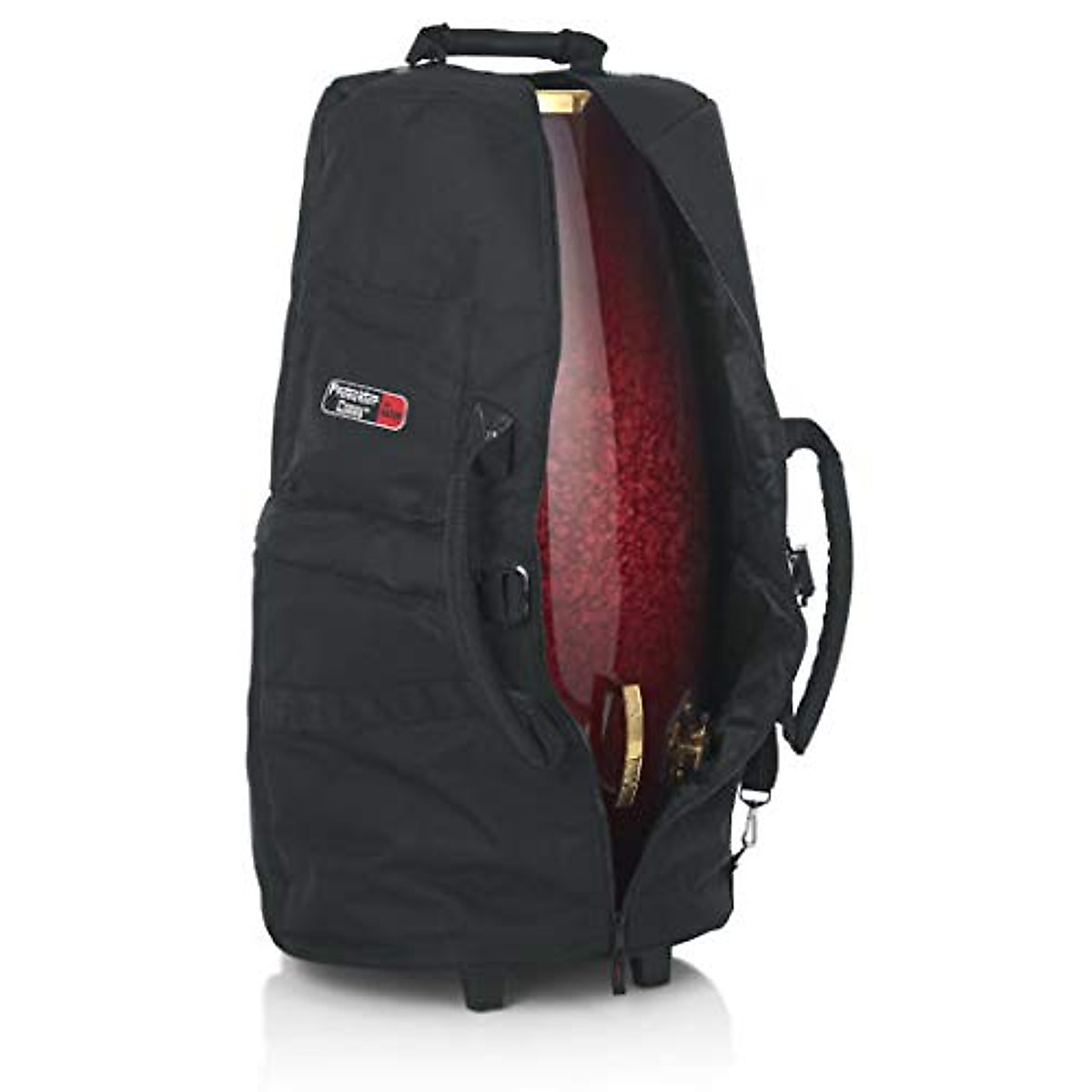 Gator Cases Protechtor Series Padded Conga Gig Bag with Adjustable Strap and Wheels; Fits most Standard Sized Conga's (GP-CONGA-W)