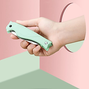 NC Paring Knife Fruit Knife Peeling Vegetable Peeler Folding Foldable Multi Function Travel Pocket Portable Mini Household for Kitchen Traveling Camping Outdoor Stainless Steel