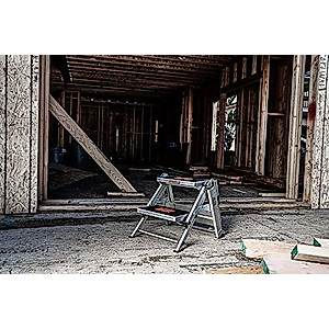 Little Giant Ladders, Safety Step, 2-Step, 2 foot, Step Stool, Aluminum, Type 1A, 300 lbs weight rating, (10210BA), Gray