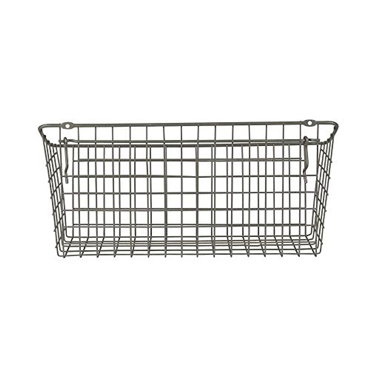 Spectrum Pegboard & Wall Mount Wire Basket Extra Large (Industrial Gray) - Storage & Organizer for Garage, Tools, Shed, Home, Work Bench, Crafts, & More