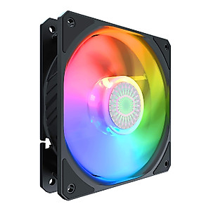 Cooler Master SickleFlow 120 ARGB Case & Cooling Fan - ARGB Motherboard Compatible, Translucent Air Balance Blades, 62 CFM, 2.5 mmH2O, 8 to 27 dBA - ARGB
