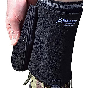 Mt. Sun Gear Fishing Boot Gravel Guard Keeps Dirt, Weeds, Rocks Out of Your Wading Boots. (2 Pairs)