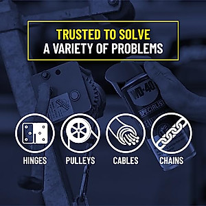 WD-40 Specialist White Lithium Grease Spray with SMART STRAW SPRAYS 2 WAYS, 10 OZ