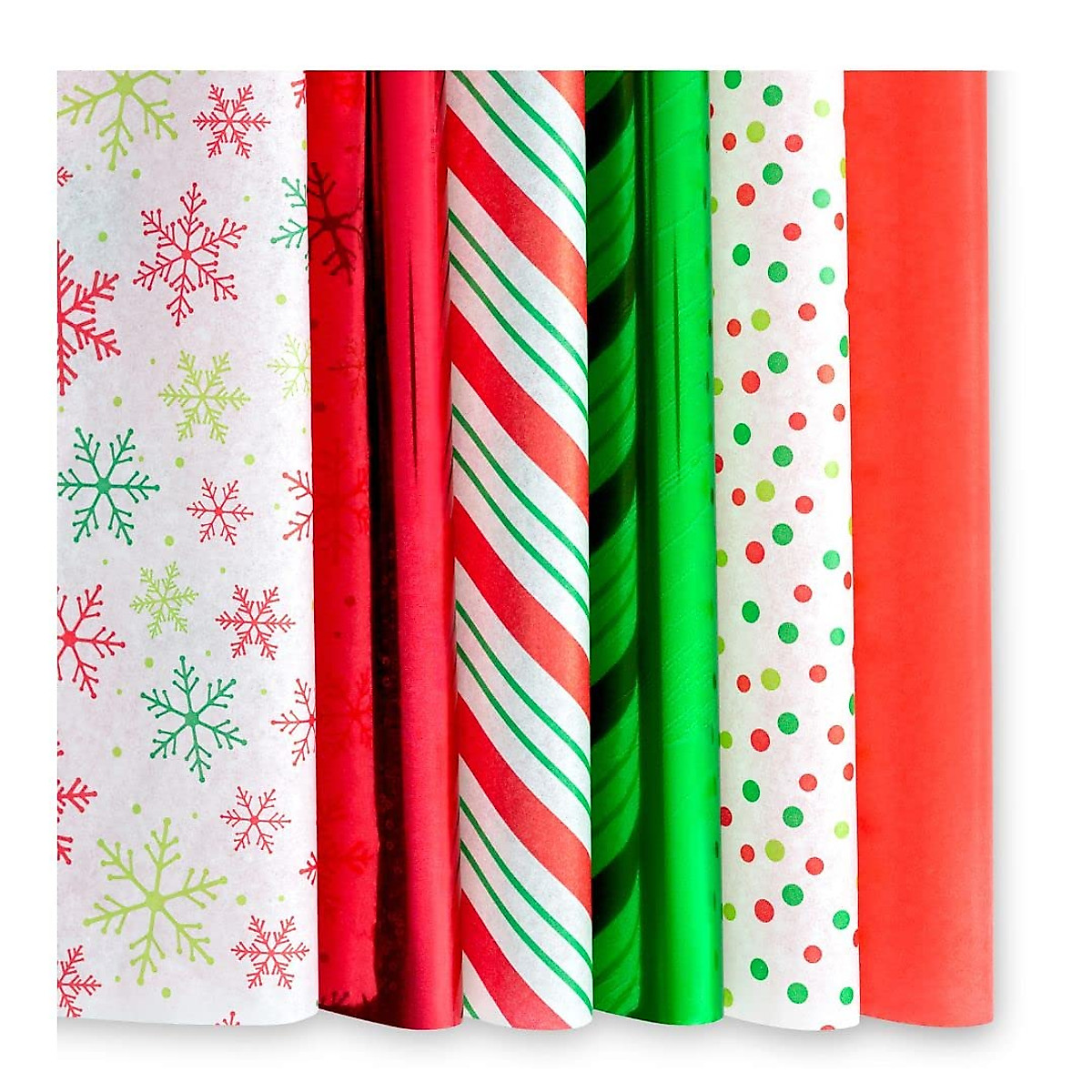 Christmas Tissue Paper for Gift Bags-100 Sheets Bulk Christmas Wrapping Paper- Holiday Tissue Paper Snowflake Shiny Metallic 20"X20" inch Gift Wrapping Holiday Tissue Paper Sheets
