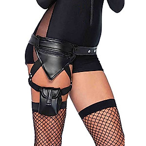 Leg Avenue Police Utility Belt with Garter Leg Strap and Pockets