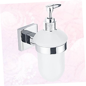 DRESSOOS 304 Stainless Steel Soap Dispenser Wall Mount Liquid Soap Bottle for Bathroom Kitchen Use