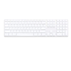 Silicone Keyboard Cover Skin for iMac Wired USB Keyboard with Numeric Keypad MB110LL/B (A1243) US Layout Protector Skin Accessories Transparent