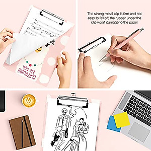 Fashion Clipboard, Wooden Print Designfull Color Printing Clipboard for Nurses, Lawyers and Students Use, A4 Standard Size 8.5" x 12.5" Paperboard Clipboard Low Profile Clip (Alpaca)