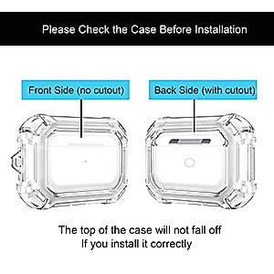 Compatible with Airpods Pro 2 Case Clear, Apple Airpod Pro 2nd Generation Case for Women Men, Airpod Pro 2 Case 2022 Transparent with Keychain Cute, Air Pods Pro 2 Gen Cases Cover Clear Protective
