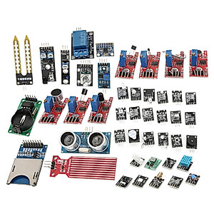 45pcs/set Sensor Modules Kit Electronic Starter Kit DIY Updated Development Sensor Board Set for Beginners