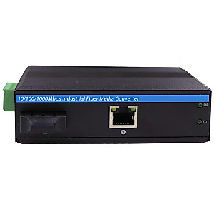 OLYCOM Gigabit Hardened Ethernet Media Converter Single Mode Duplex Industrial Fiber SC to Network Switch DIN-Rail/Wall Mount 9/12/24VDC Input IP40 Safety Class