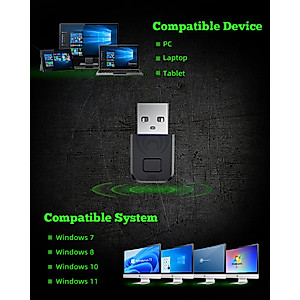 AOJAKI Bluetooth Adapter for PS4 Controller/ PS5 Controller/Switch Pro Controller, Controller Adapter for Switch/Switch Lite/PC/Android TV Box/Tesla/Steam, Compatible with Official PS4 Controller