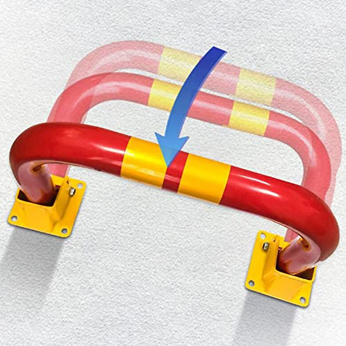 Parking Barrier Parking Lock Double Bar Gantry Parking Lock Garage Space Lock Thicken Anti-Collision Parking Space Lock Manualarchoutdoor