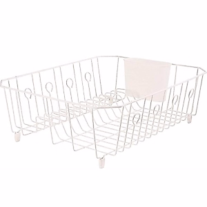 Rubbermaid 6032-ar-wht Dish Drainer, White Wire, Large