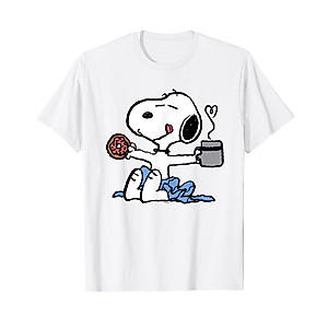 Peanuts - Donut Coffee Snoopy T-Shirt