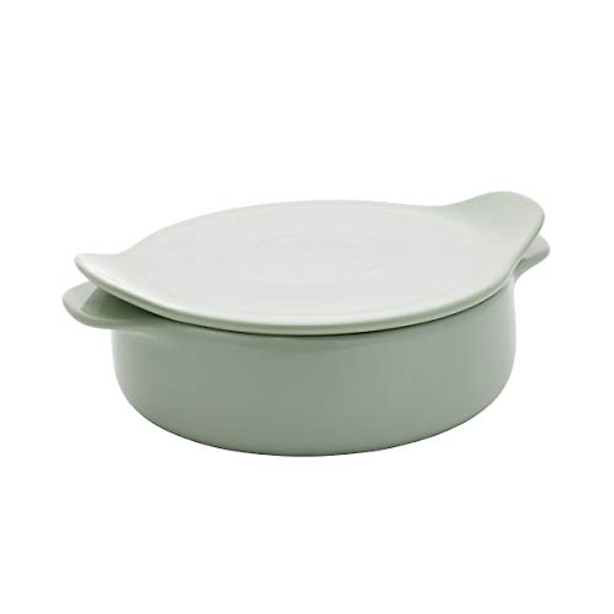 KitchenAid Vitrified Stoneware Round Baker, 2.25-Quart, Pistachio