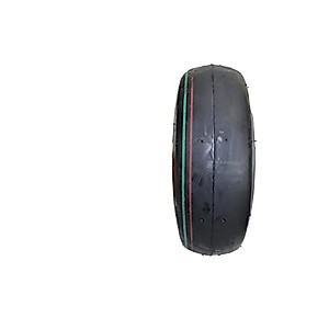 (Set of 2) 11x4.00-5 Tires & 5.25 Kubota Orange Wheels 4 Ply for Lawn & Garden Mower