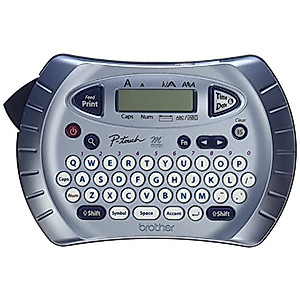 Brother P-touch Label Maker, Personal Handheld Labeler, PT70BM, Prints 1 Font in 6 Sizes & 9 Type Styles, Two-Line Printing, Silver