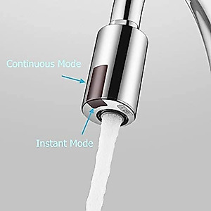 GQU Touchless Automatic Faucet Motion Sensor Adapter Tap Autowater For Kitchen Bathroom Sink, Hand Free Aerator, Smart Faucet Sensor (Null)