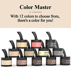 SEVICH Hairline Powder - Instantly Cover Grey Hair and Thinning Hairline, Eyebrows & Beard Line Touch Up, Windproof & Sweatproof, Auburn