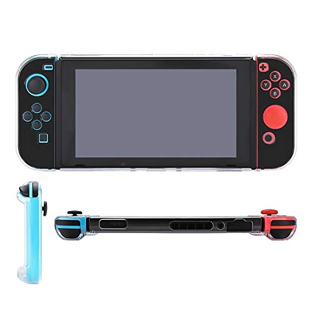 SUPNON Ginkgo Leaves Pattern On Background Protective Case Compatible with Nintendo Switch Soft Slim Grip Cover Shell for Console & Joy-Con with Screen Protector, Thumb Grips Design19309