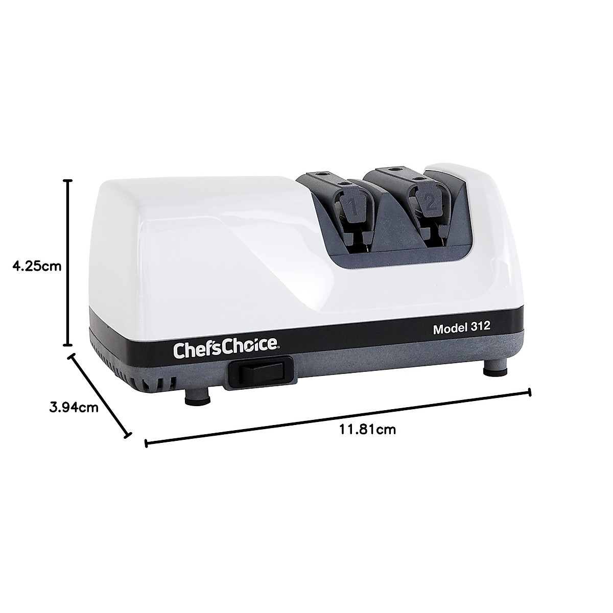 Chef'sChoice UltraHone Professional Electric-Knife Sharpener, 2-Stage, White