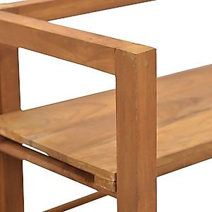 vidaXL Solid Teak Wood Shelving Unit 23.6"x11.8"x47.2" – Adjustable Shelves - Colonial Style - Indoor Storage - Ideal for Home & Office Use - Brown'