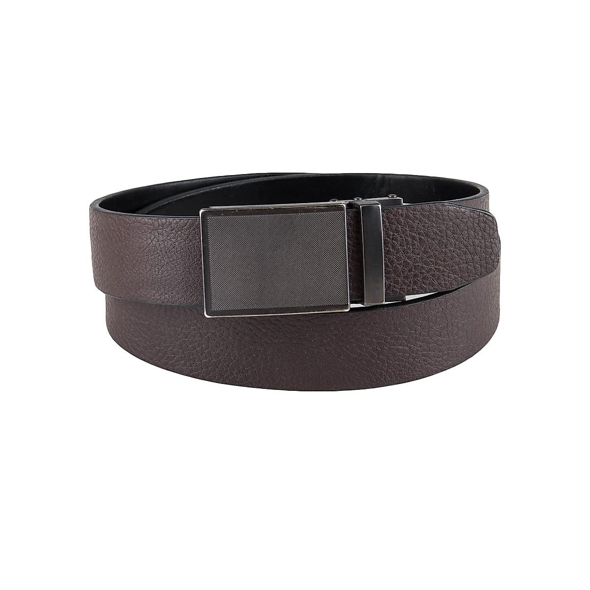 Kenneth Cole Men's Perfect Fit Adjustable Click Belt, Brown Plaque, X-Large (42-44)