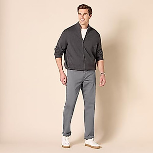 Amazon Essentials Men's Straight Fit 5-Pocket Stretch Twill Pants, Dark Grey, 30W x 30L