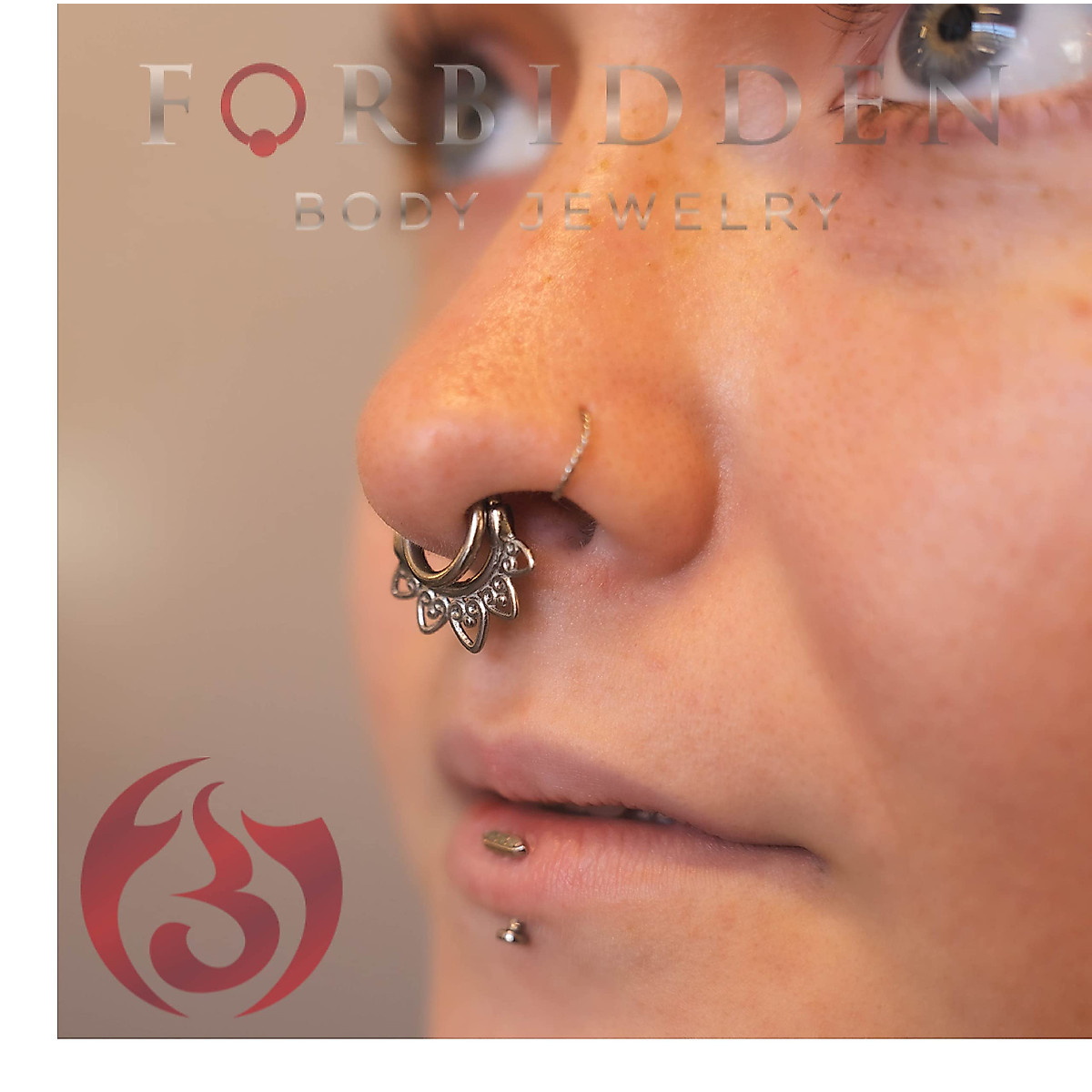 Forbidden Body Jewelry 14g 10mm Surgical Steel Seamless Segment Body Piercing Hoop