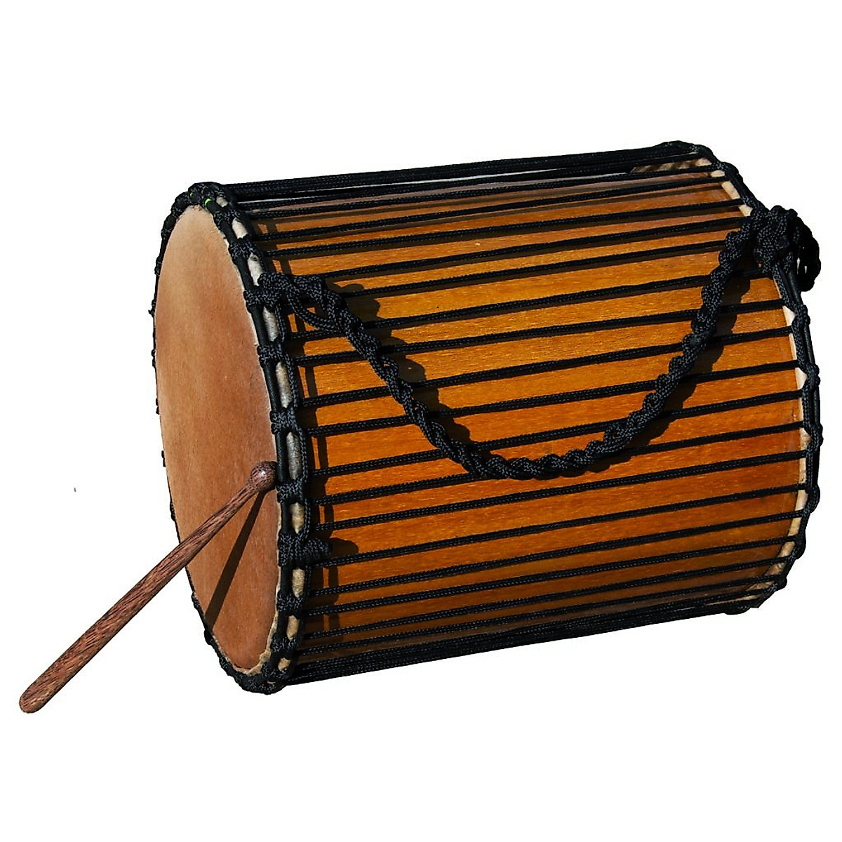 Doundoun Drum made of Mahogany finish a set, 16"x14", 20"x16", 24"x18" (Set)