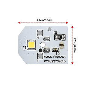 EMIHO WR55X11132 Refrigerator Light Bulb Fit for GE Refrigerator, LED Light Replace WR55X25754 WR55X30602 PS4704284 AP6261806 AP5646375, No Cover Only LED PCB Board