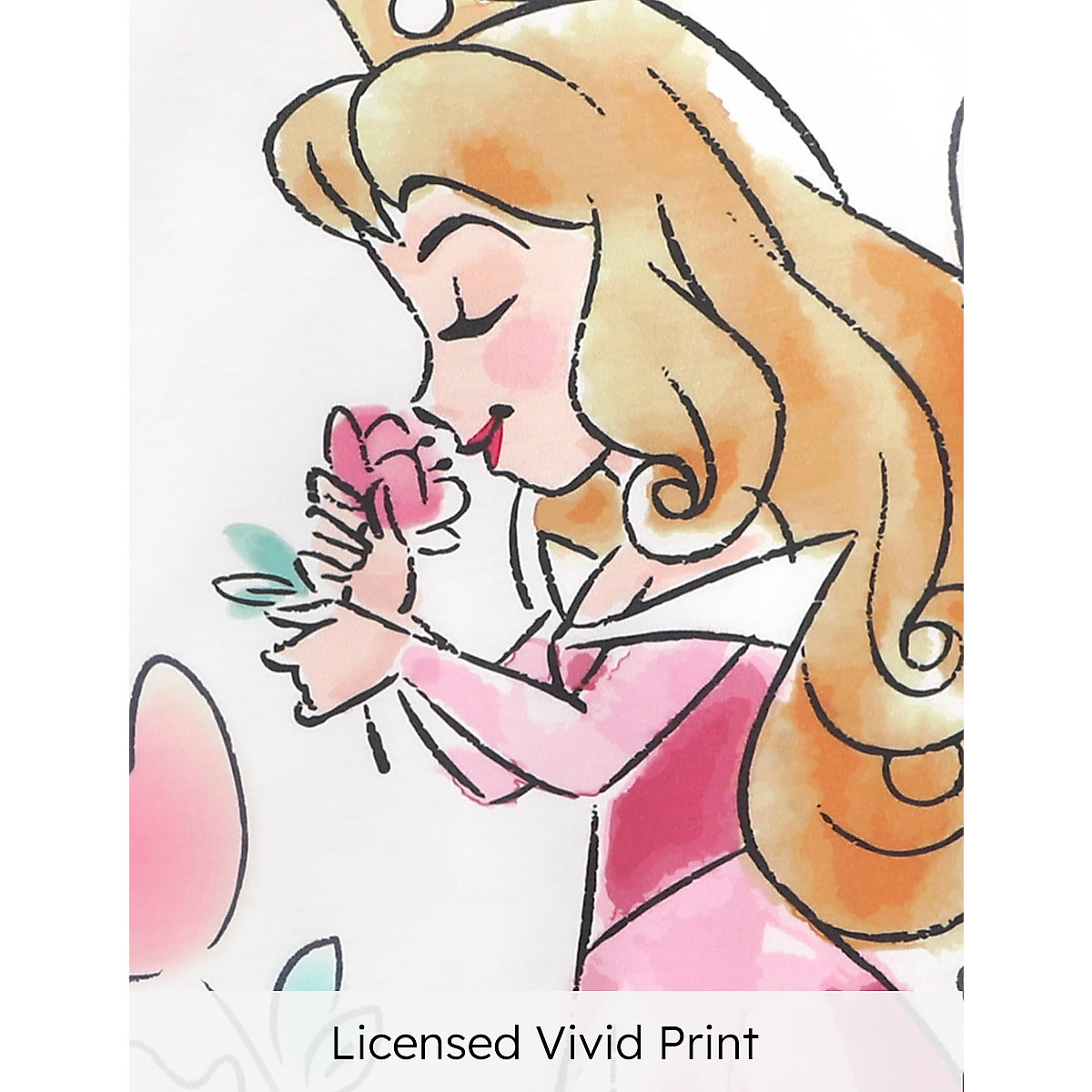 Disney Princess Aurora Baby Girls Romper: Long Sleeve White Ruffle Jumpsuit - Fall Baby Girl Clothes for Daily and Birthday Gift 3-6 Months