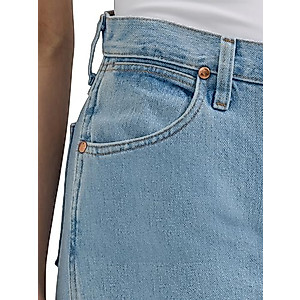 Wrangler womens Cowboy Cut Natural Rise Slim Fit Tapered Leg Jeans, Bleach, 9-34 US