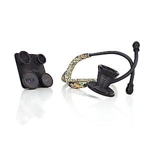 MDF Instruments Realtree Edge ProCardial Cardiology Stethoscope + MDF Pediatric and Neonatal Attachments with Clip