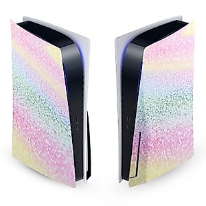 Head Case Designs Officially Licensed Monika Strigel Unicorn Rainbow Art Mix Matte Vinyl Faceplate Sticker Gaming Skin Case Cover Compatible with Sony Playstation 5 PS5 Disc Edition Console