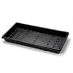 Bootstrap Farmer 1020 Trays - Extra Strength No Holes, 5 Pack, for Propagation Seed Starter, Plant Germination, Seedling Flat, Fodder, Microgreens