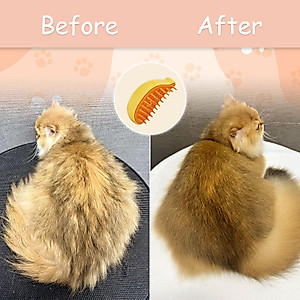 Cat Steam Brush,Cat Steam Brush for Grooming,3 in 1 Steamy Cat Brush,Spraying Steam Pet SPA Brush,Rechargeable Silicone Pet Comb for Cats & Dogs