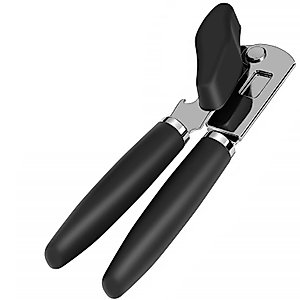 Hicook Can Opener Manual Can Opener Smooth Edge Can Openers for Seniors and Arthritis Heavy Duty With Ergonomic Handle Ultra Sharp Safe Ideal for Commercial Beer Bottle Opener