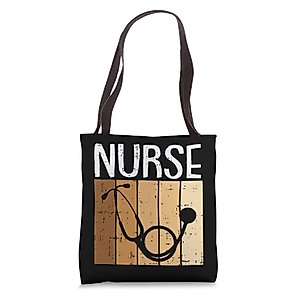 Nurse Stethoscope Black History Month BLM Melanin RN Nursing Tote Bag