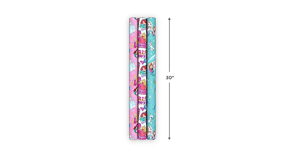 Disney Princess Wrapping Paper - 60 Sq Ft | Hallmark