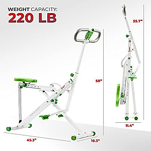 Sunny Health & FitneSunny Health & Fitness Upright Row-N-Ride® Exerciser in Green - NO. 077G