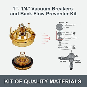 Thaekuns 905212 905-212 Bonnet Repair Kit for Febco 765 Pressure Vacuum Breakers and Backflow Preventers,1 Inch And 1 1/4 Inch