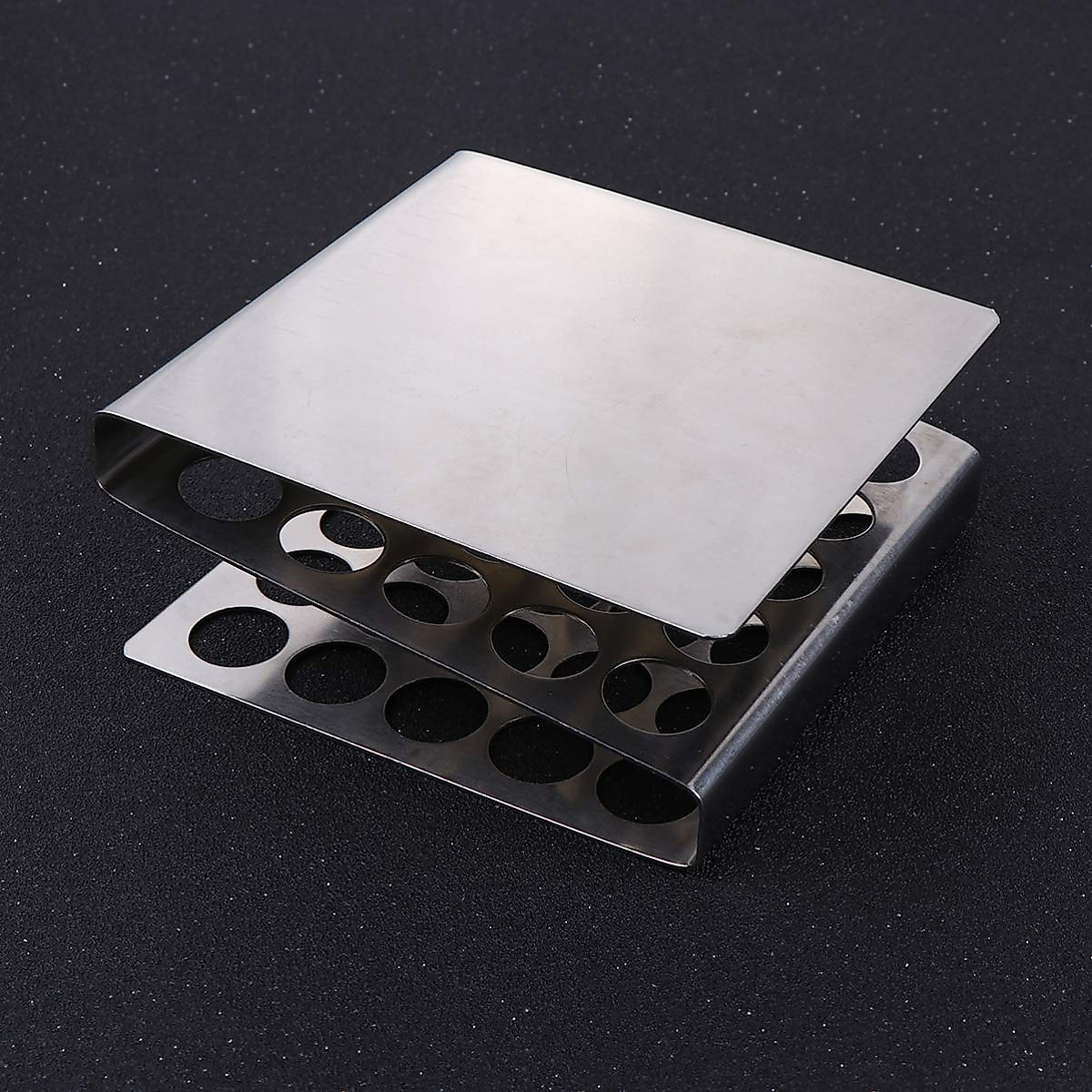 ULTECHNOVO Test Tube Holder, Test Tube Rack Z Shaped Stand Supply Lab Equipment Storage Rack for Lab Students, Holds 30