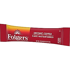 Folgers Classic Roast Instant Coffee Crystals, 7 Single Serve Packets